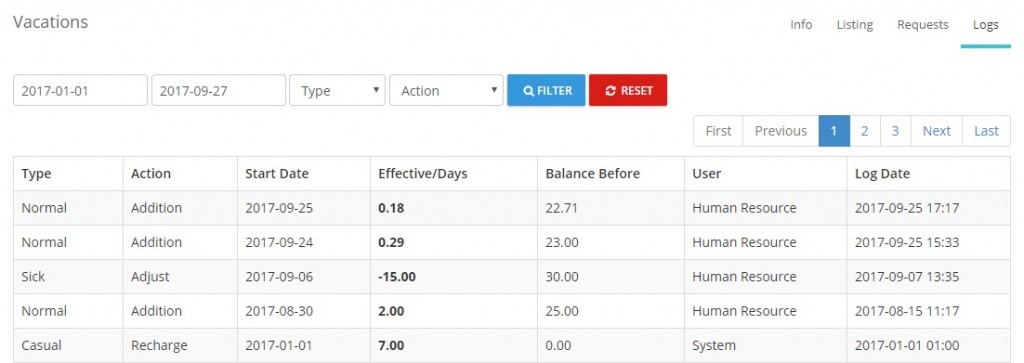 Vacations – Modulus Knowledgebase