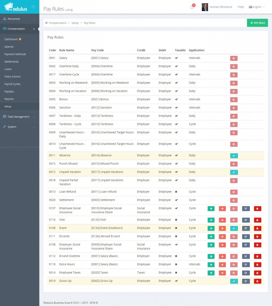 Pay Rules – Modulus Knowledgebase
