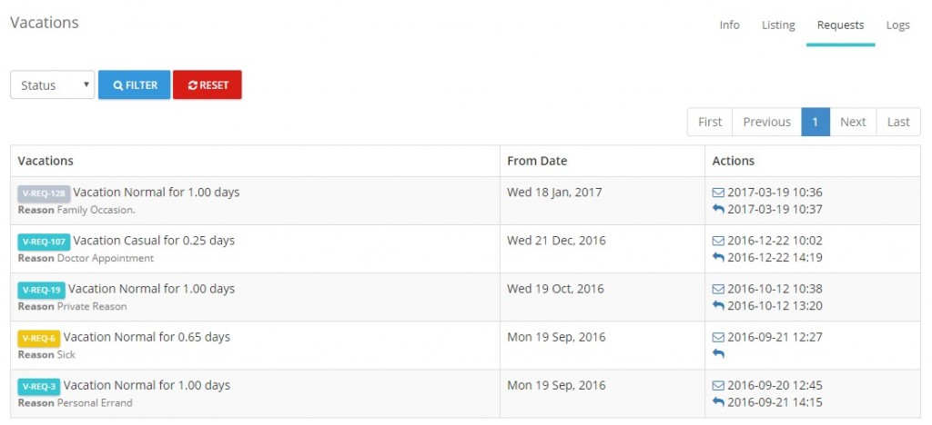Vacations – Modulus Knowledgebase
