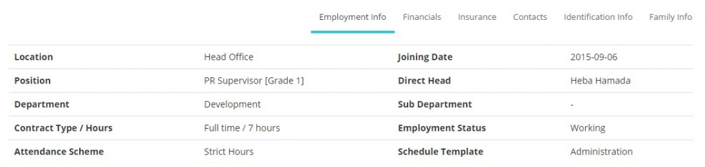 Employee Profile – Modulus Knowledgebase