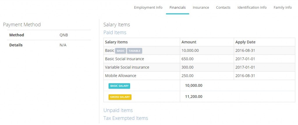 Employee Profile – Modulus Knowledgebase