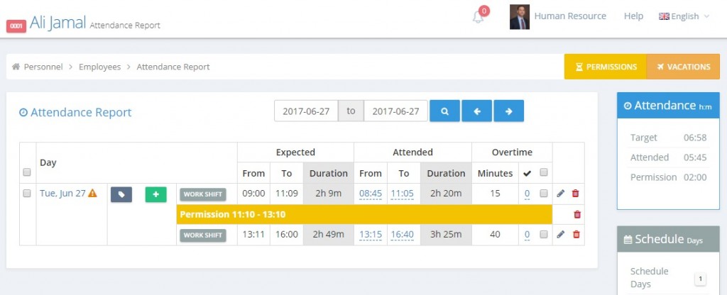 General Attendance Report – Modulus Knowledgebase